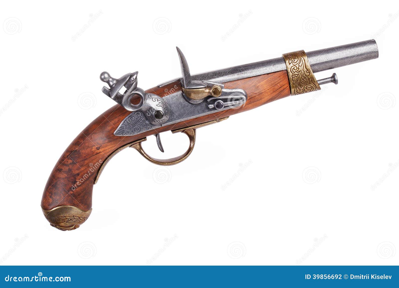 Imitation De Pistolet Espagnol Antique Photo stock - Image du museau ...