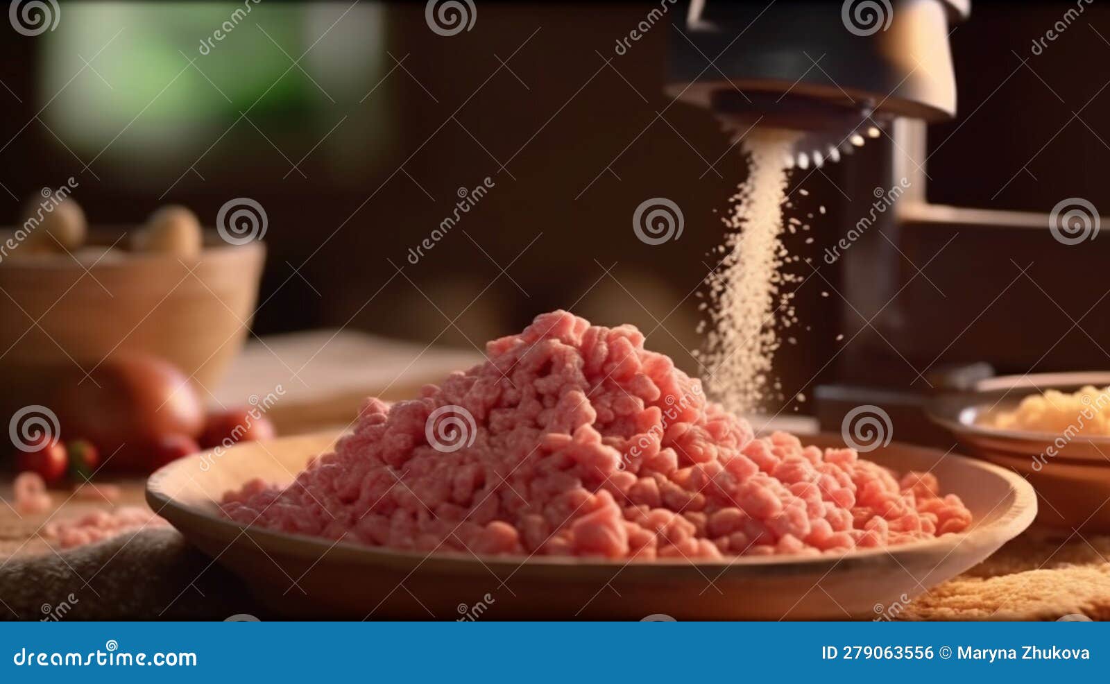 Imitation of Making Meat from Soy. Stock Illustration - Illustration of ...