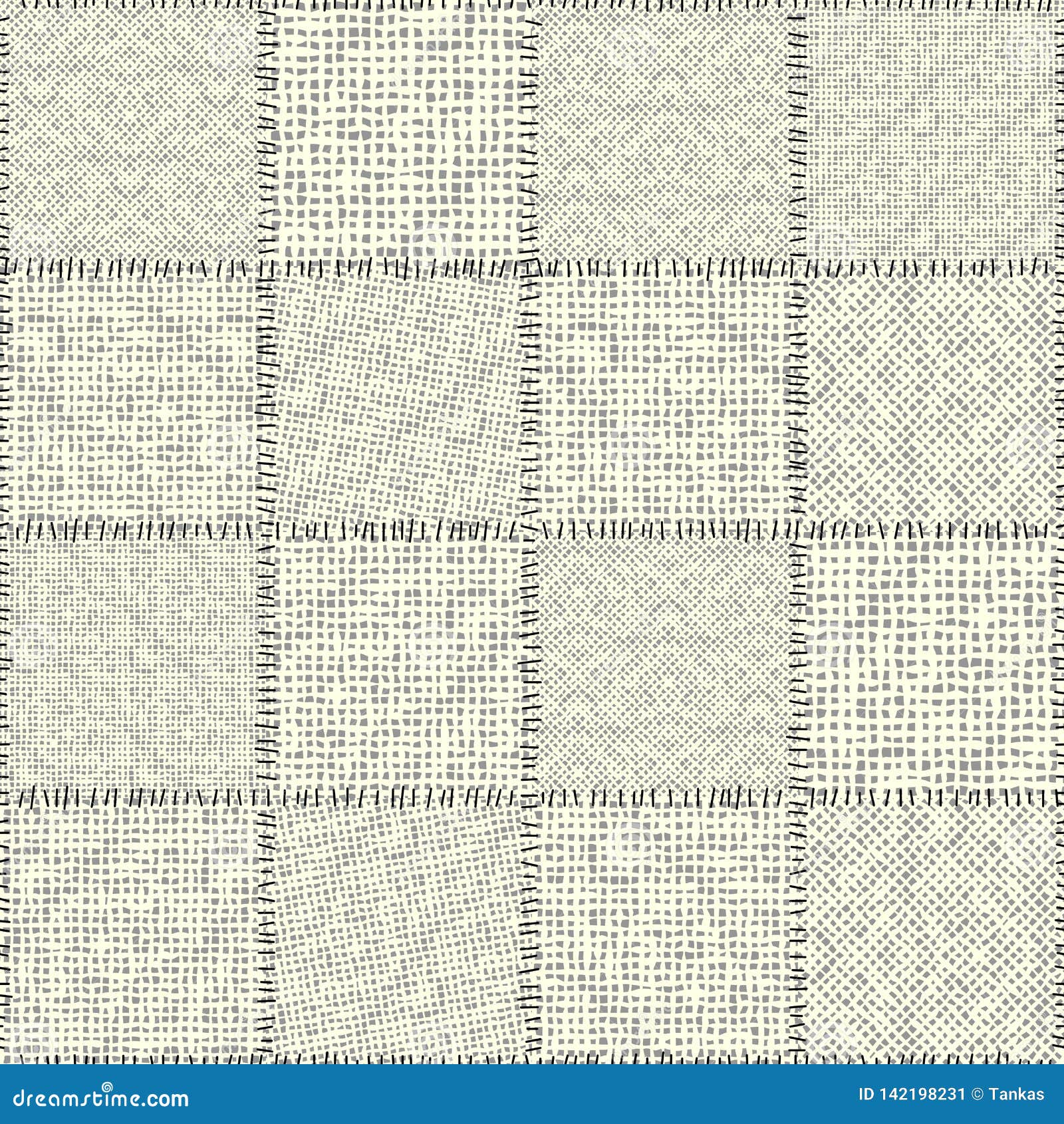 Imitation of a Texture of Rough Canvas. Seamless Pattern. Stock Vector ...