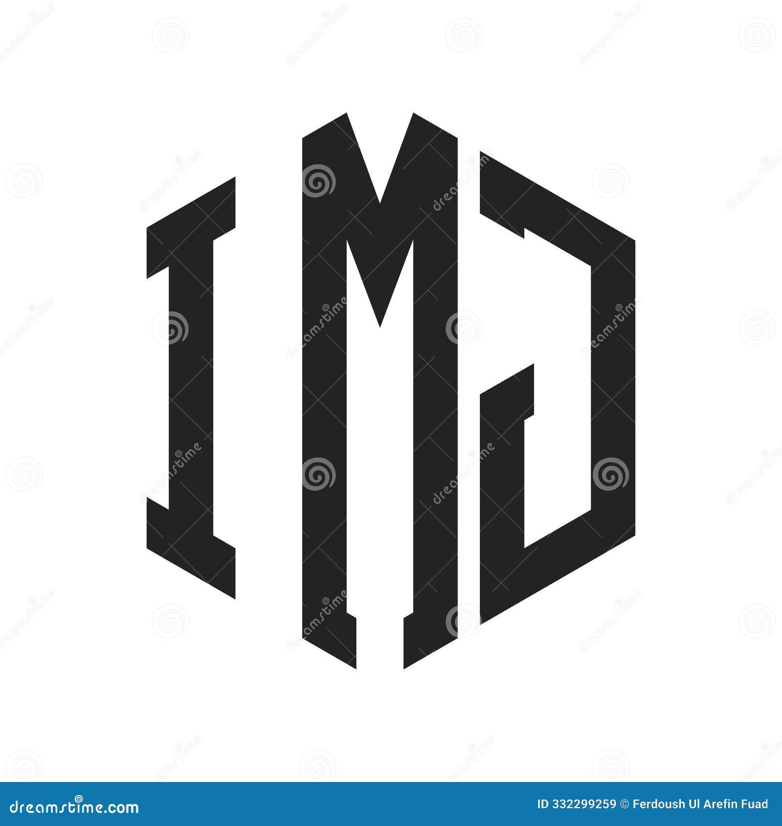 IMJ Logo Design. Initial Letter IMJ Monogram Logo Using Hexagon Shape ...