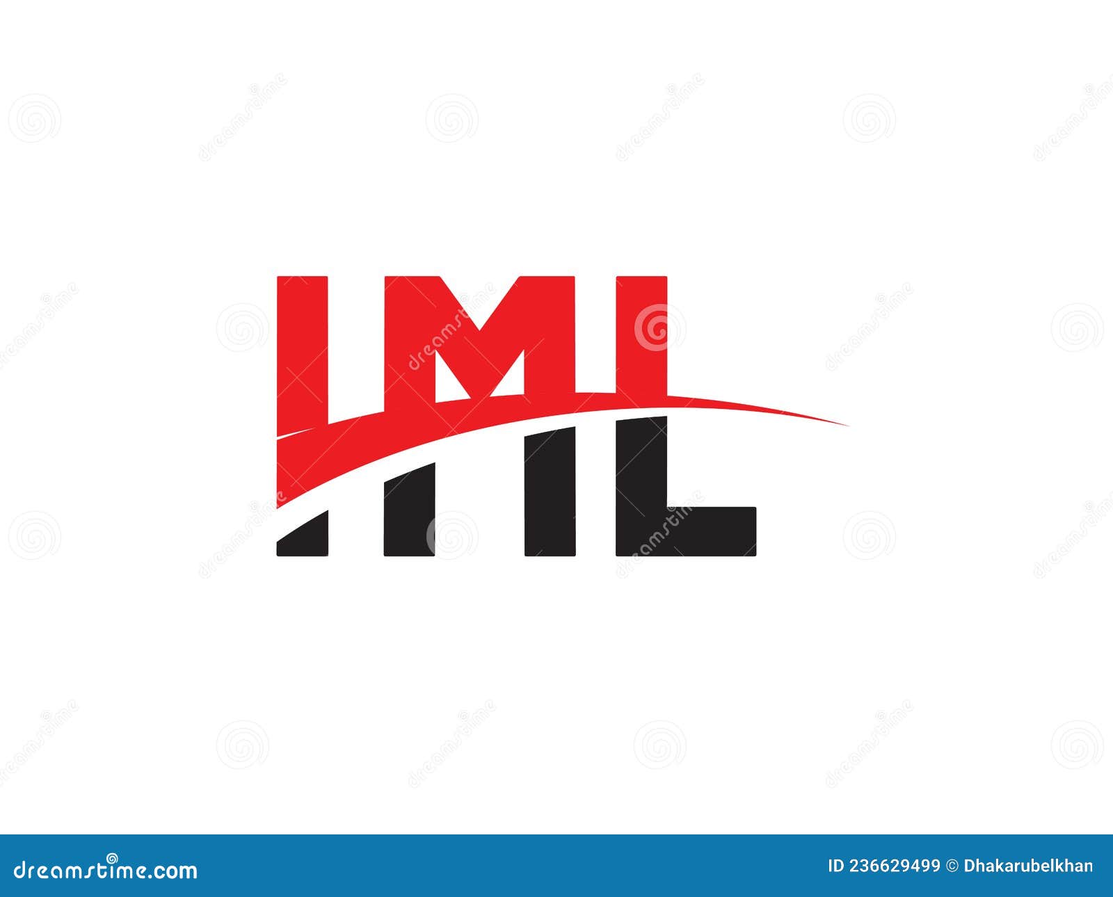 IML Letter Initial Logo Design Vector Illustration Stock Vector ...