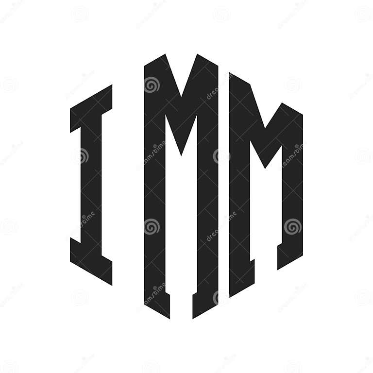 IMM Logo Design. Initial Letter IMM Monogram Logo Using Hexagon Shape ...