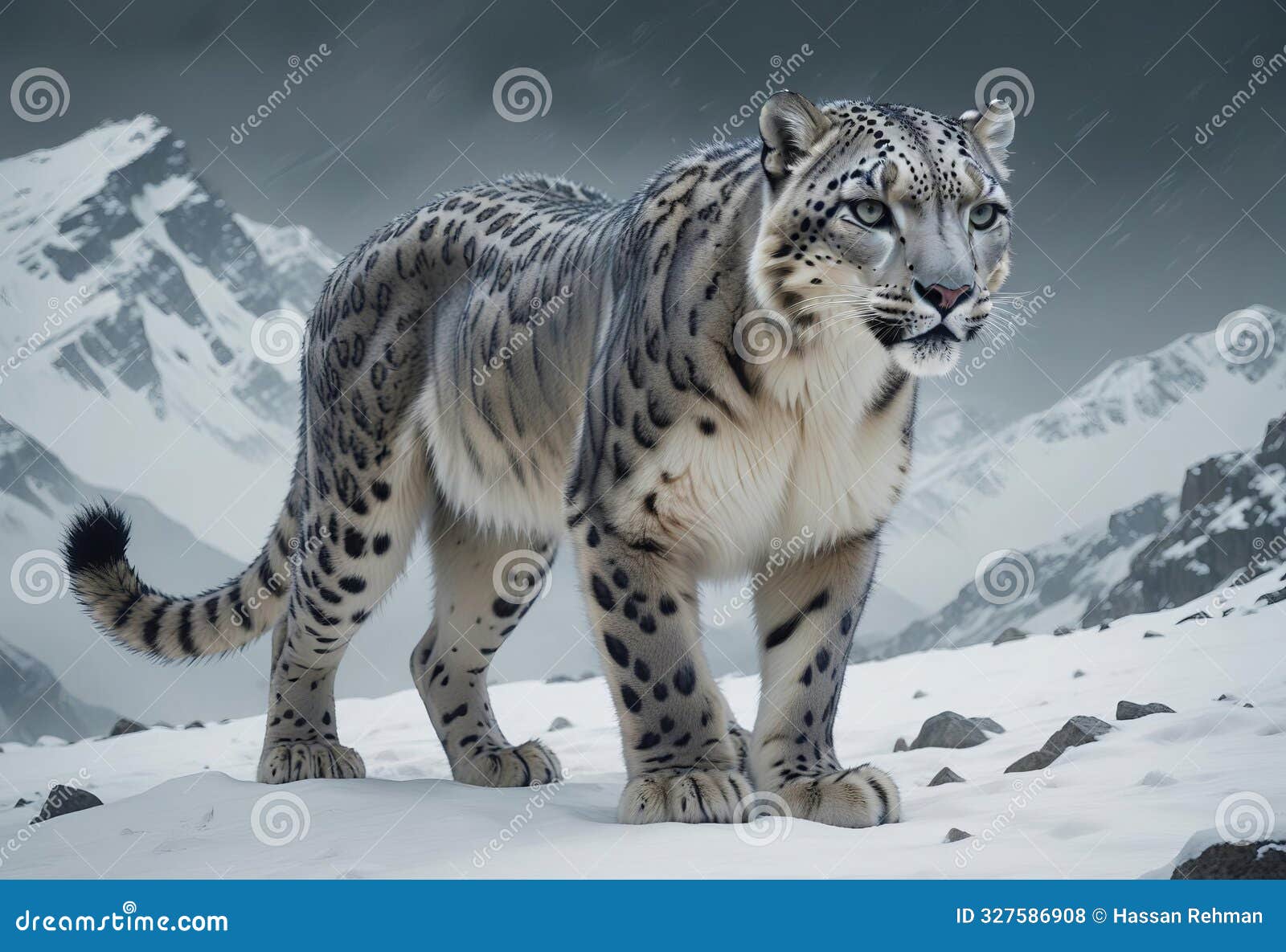 The Immaculate Bio-Mechanical Snow Leopard In Ultra Realistic Detail ...