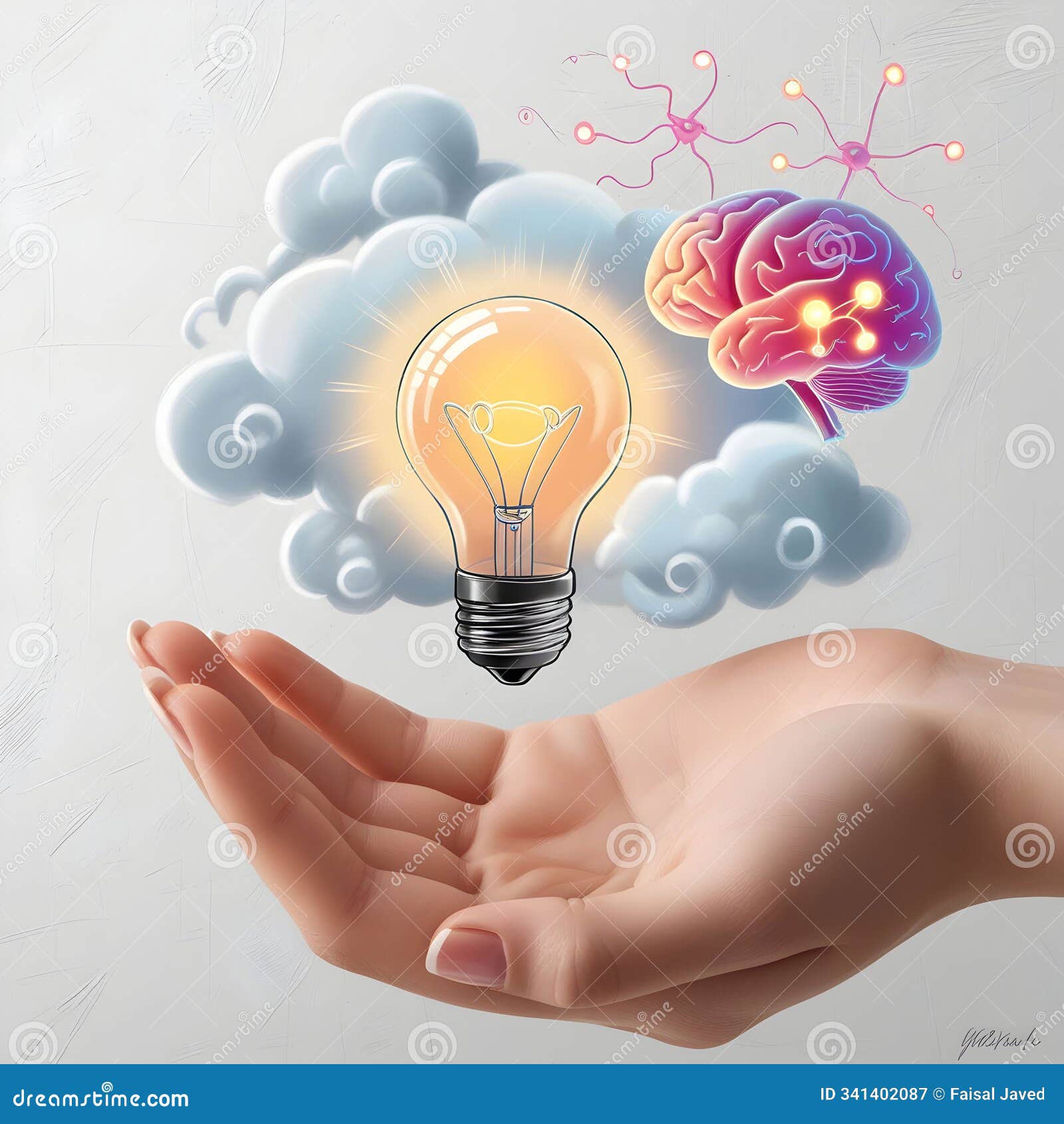 Enlightened Mind: Silhouette With Cosmic Patterns, Generative Ai Stock Image | CartoonDealer.com ...