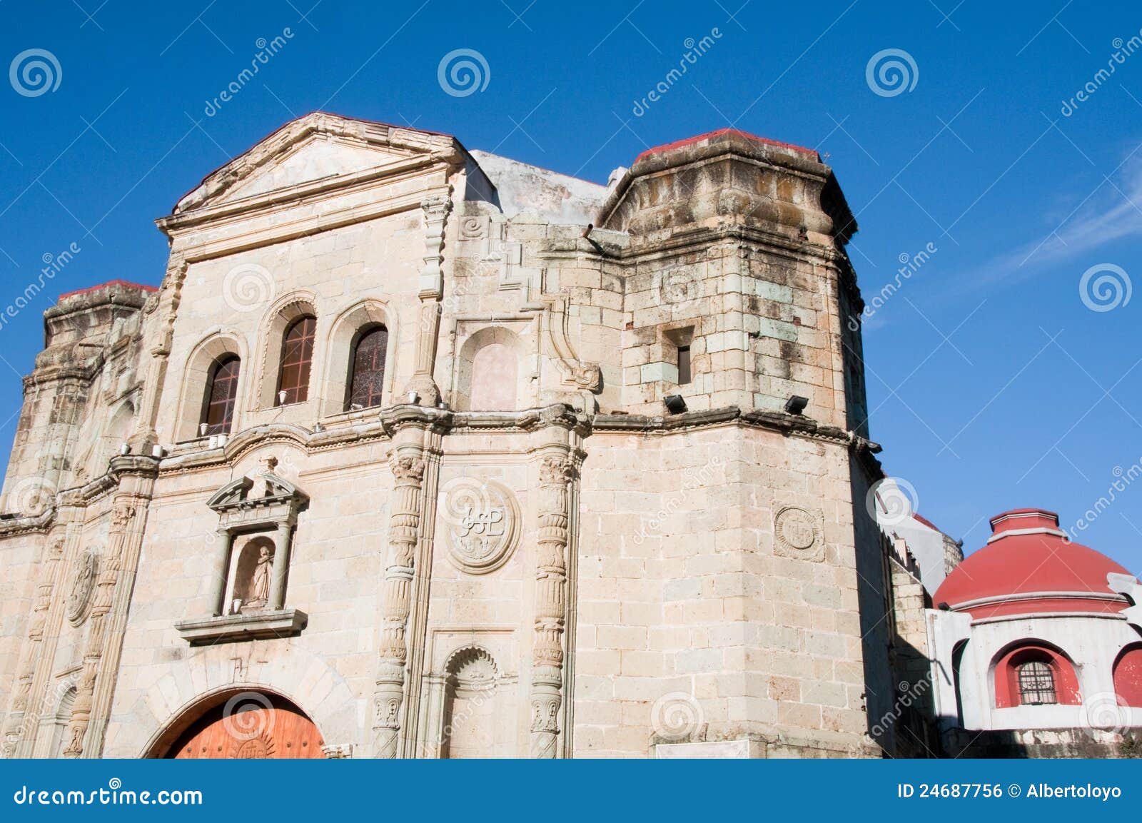 Immaculate Conception Jesuit Church, Oaxaca Stock Photo - Image of ...