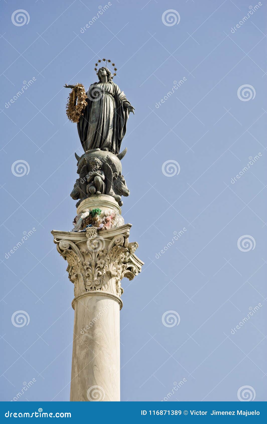 Immaculate Conception, Rome, Italy Stock Image - Image of monument ...