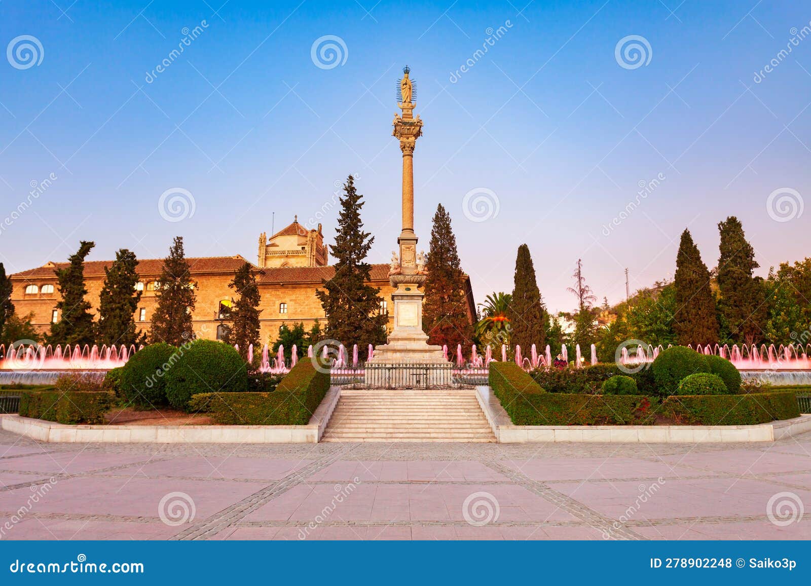 Immaculate Conception of Triumph Monument, Granada Editorial Stock ...