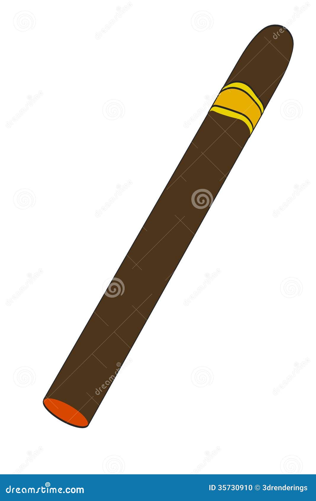 Immagine del sigaro illustrazione di stock. Illustrazione di fumare ...