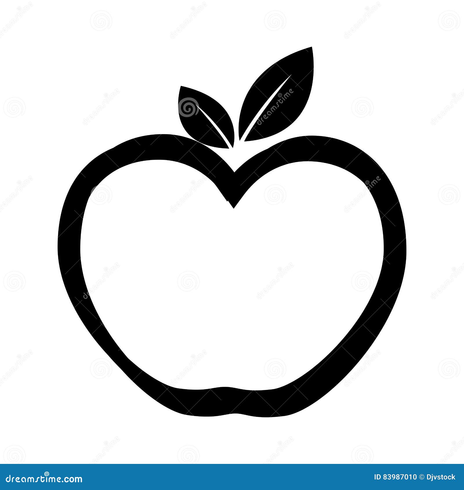 Immagine Dell'icona Della Mela Illustrazione di Stock - Illustrazione ...