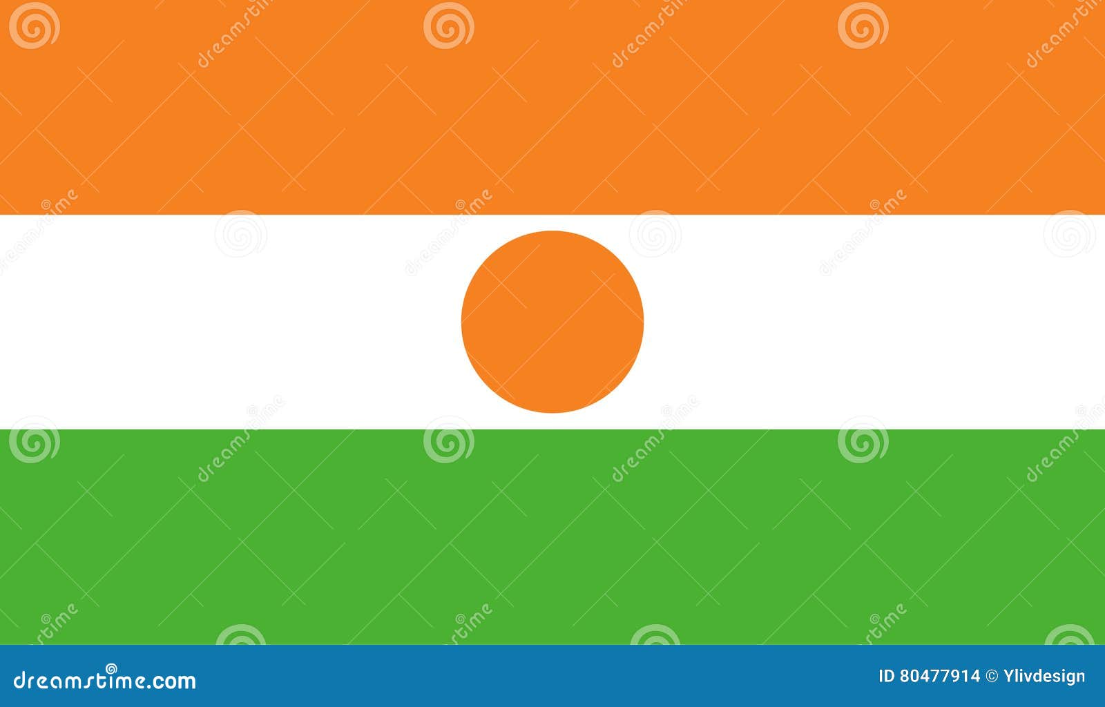 Immagine Della Bandiera Del Niger Illustrazione Vettoriale ...