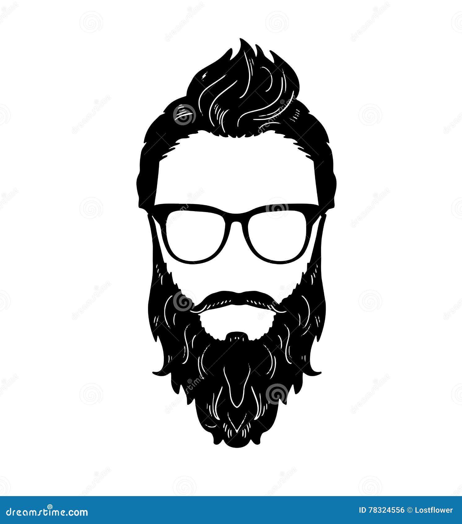 Immagine Di Vettore Dell'acconciatura Di Vetro Dei Baffi Della Barba ... Immagine Di Vettore Dell'acconciatura Di Vetro Dei Baffi Della Barba ...