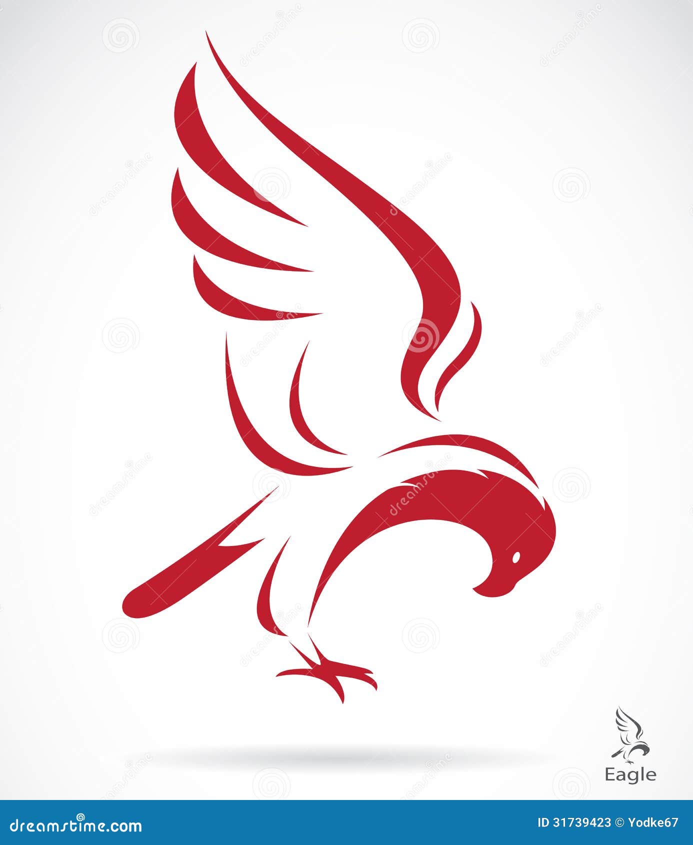 Immagine Di Vettore Di Un'aquila Illustrazione Vettoriale ...