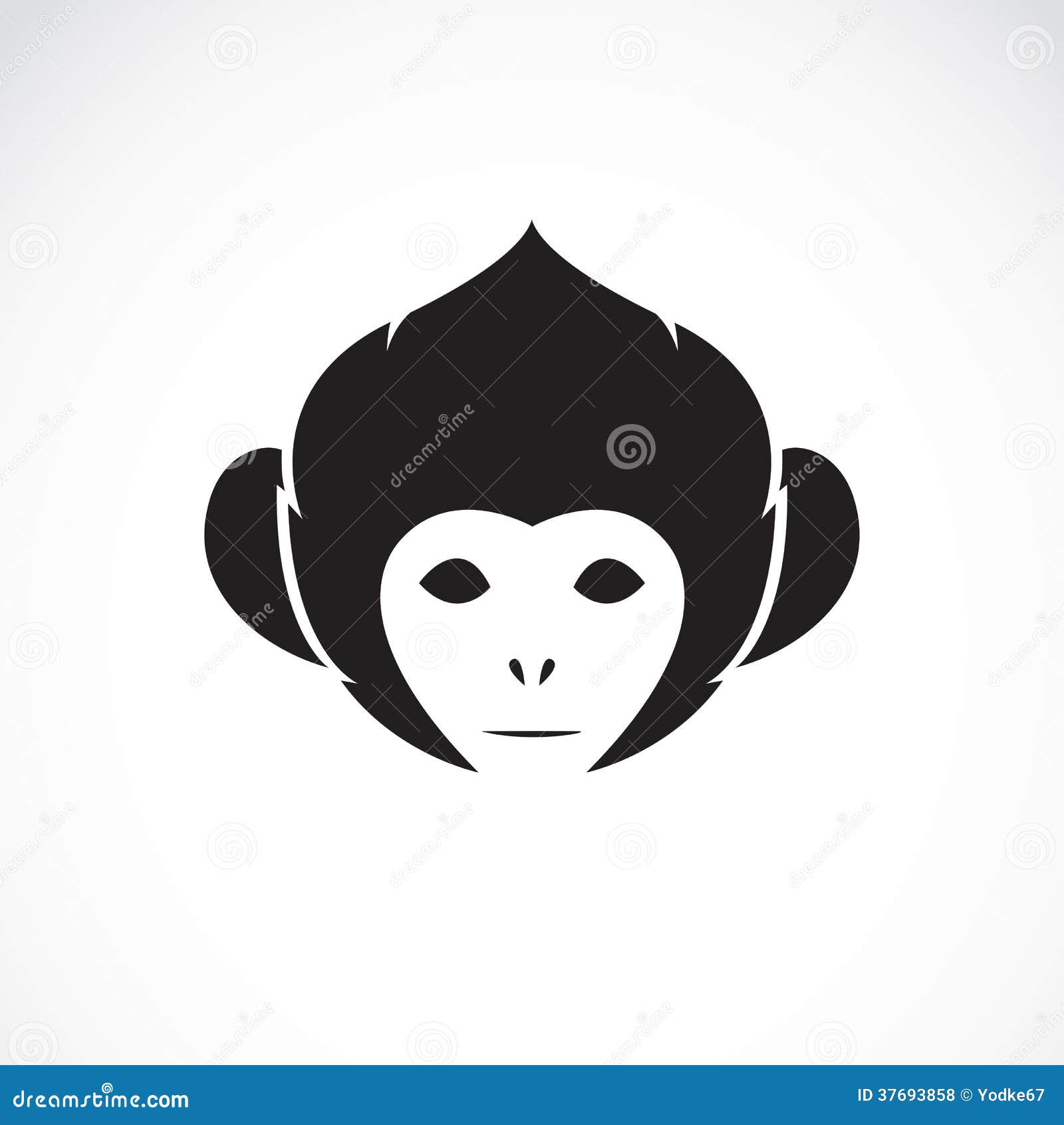Immagine Di Vettore Di Una Testa Della Scimmia Illustrazione Vettoriale ...