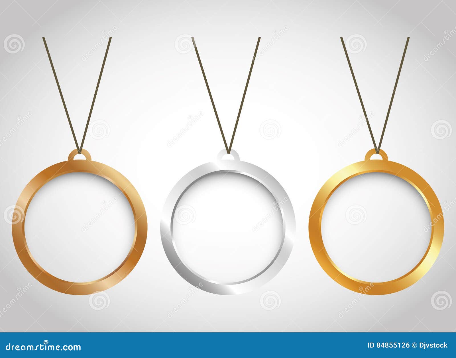 Immagine Minima Dell'icona Di Tre Collane Illustrazione di Stock ...