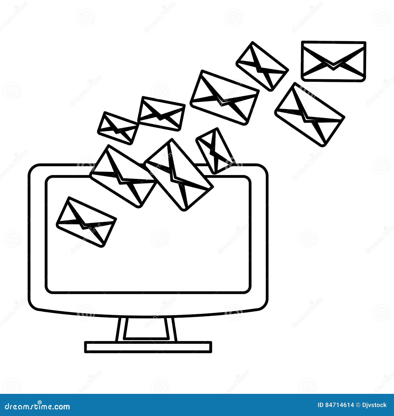 Immagine Relativa Delle Icone Del Email Illustrazione di Stock ...