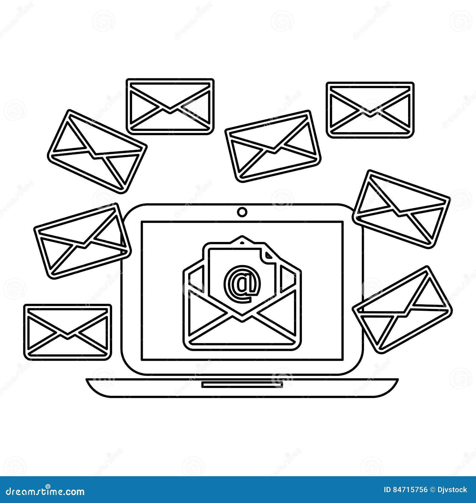 Immagine Relativa Delle Icone Del Email Illustrazione di Stock ...