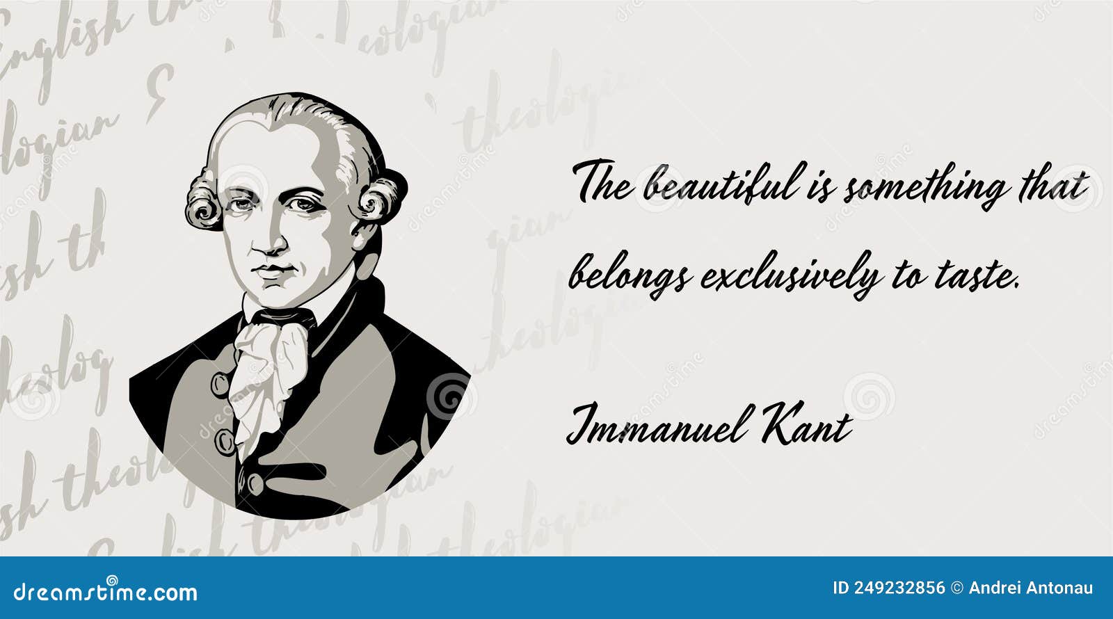 Portrait Of Immanuel Kant, Famous German Philosopher Of The 18th ...