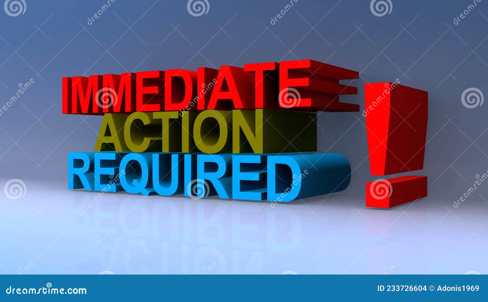 Immediate Action Required on Blue Stock Illustration - Illustration of ... Immediate Action Required on Blue Stock Illustration - Illustration of ...