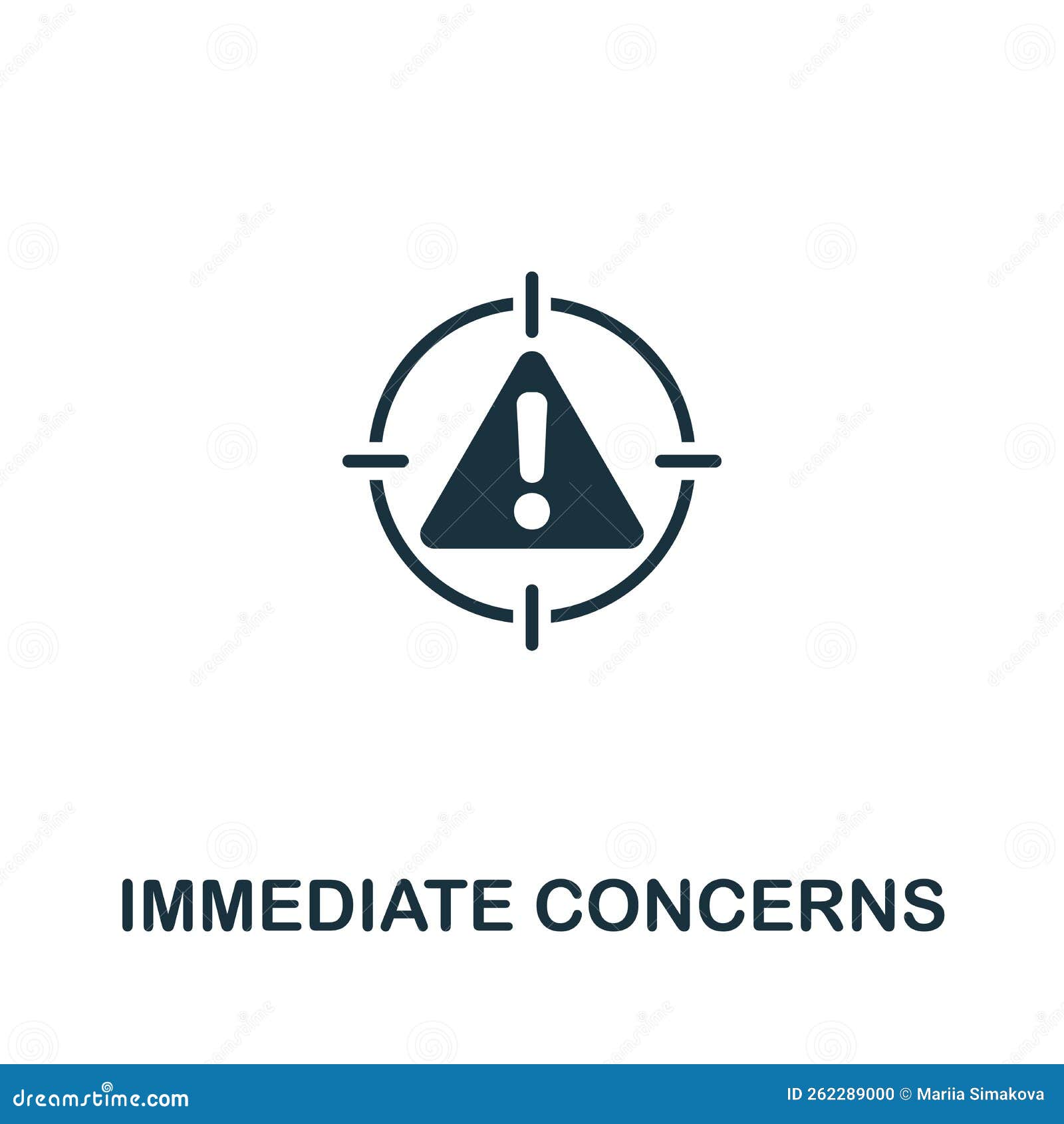 Immediate Concerns Icon. Monochrome Simple Time Management Icon For ...
