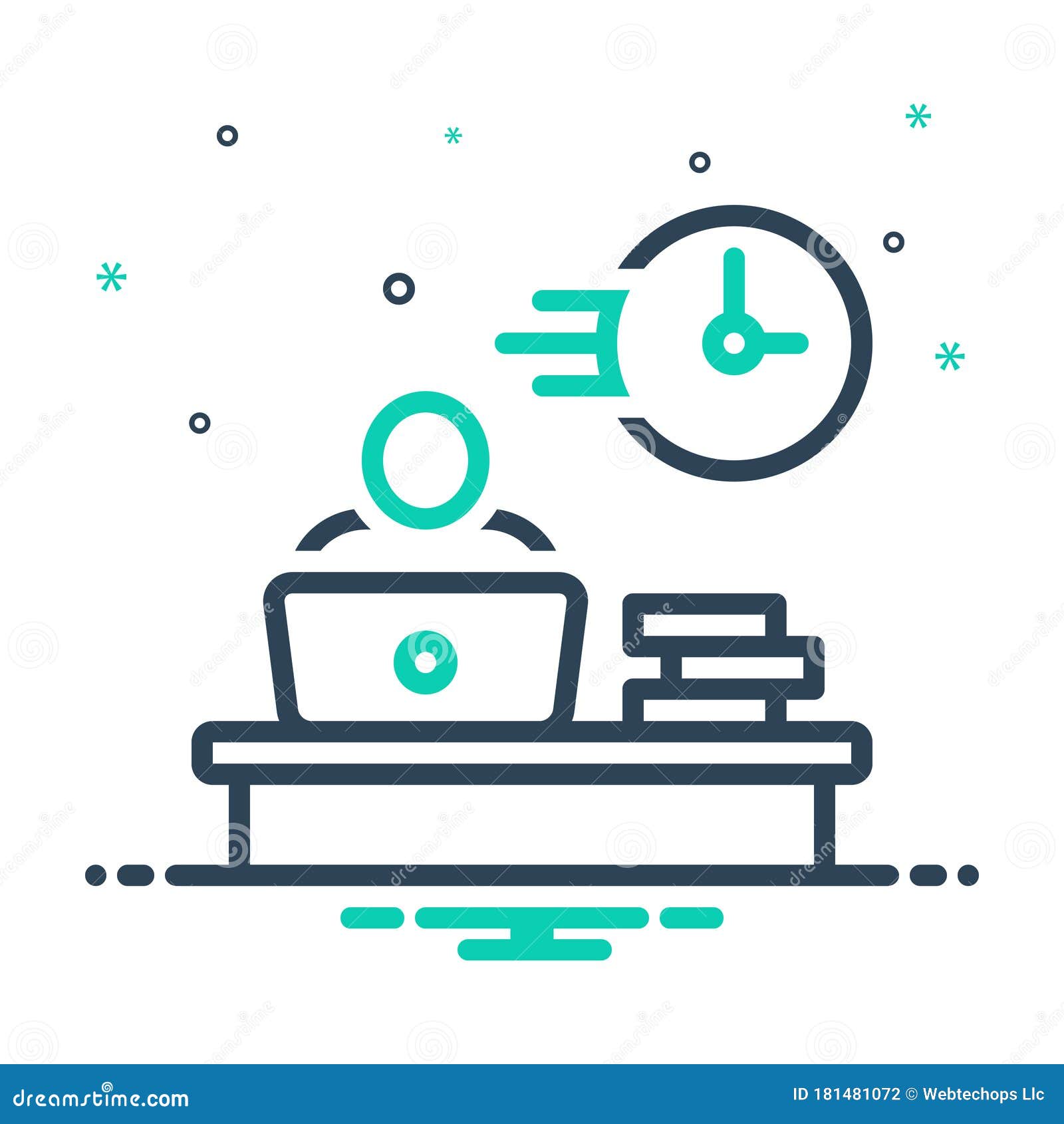 Mix Icon for Immediate, Quick and Instant Stock Vector - Illustration ...