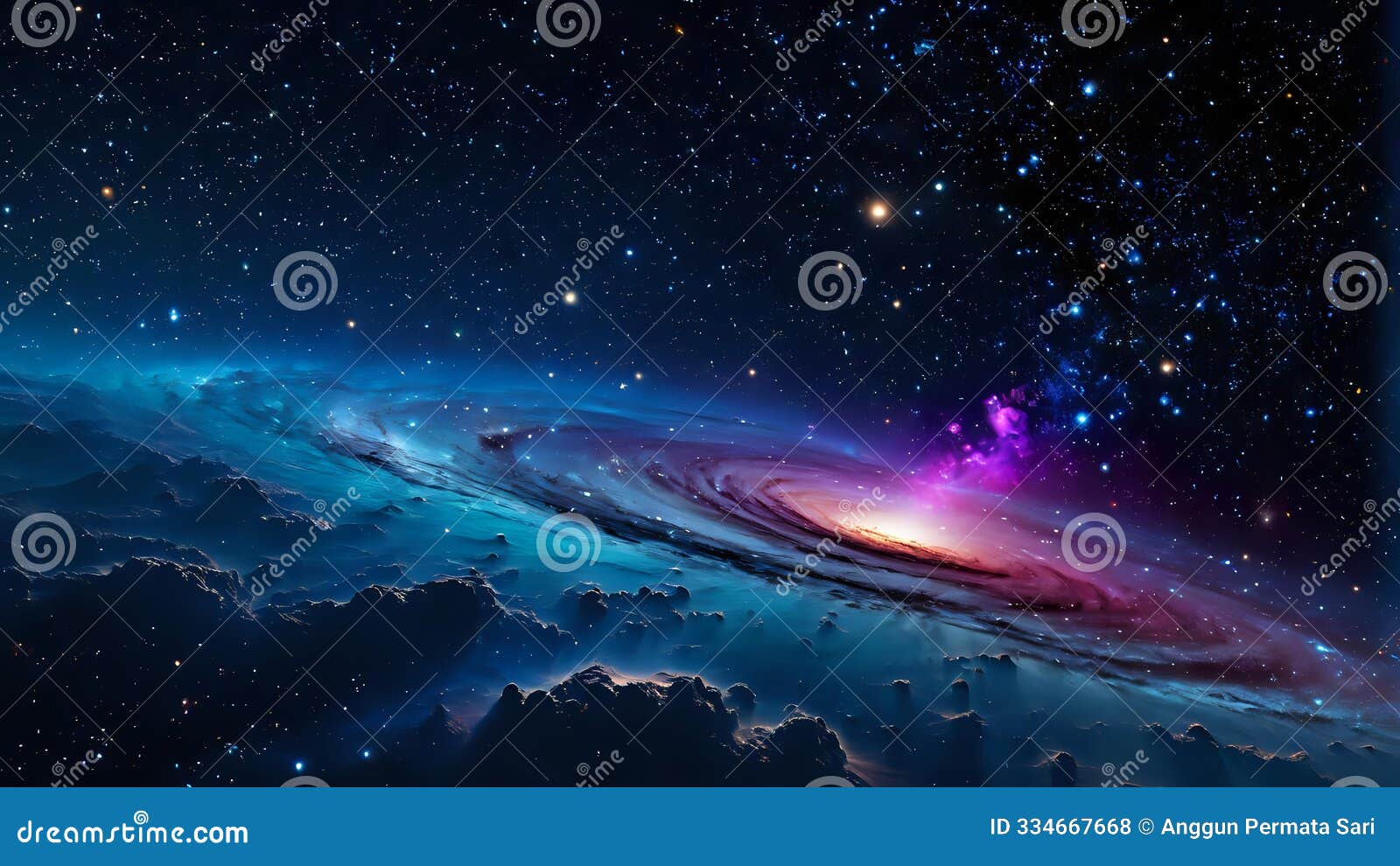 Immense Outer Space Background Revealing the Vast Cosmos with a ...