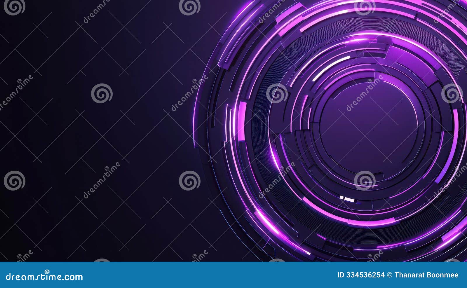 Purple Techno Cyber Background. Pink Digital Surfaces With 3d Render ...