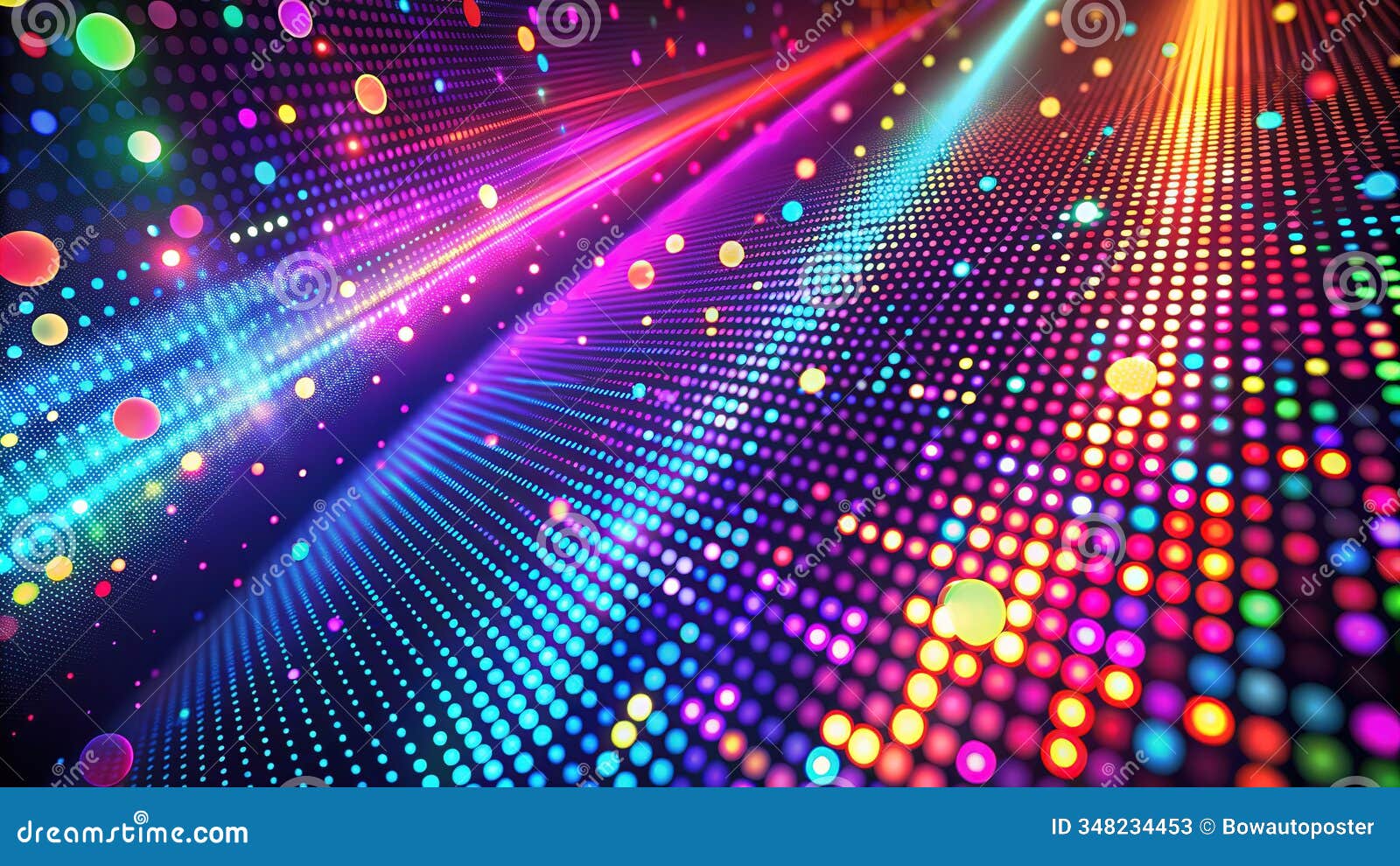 Captivating Animated Background: a Dynamic Seamless Loop of Dots and ...