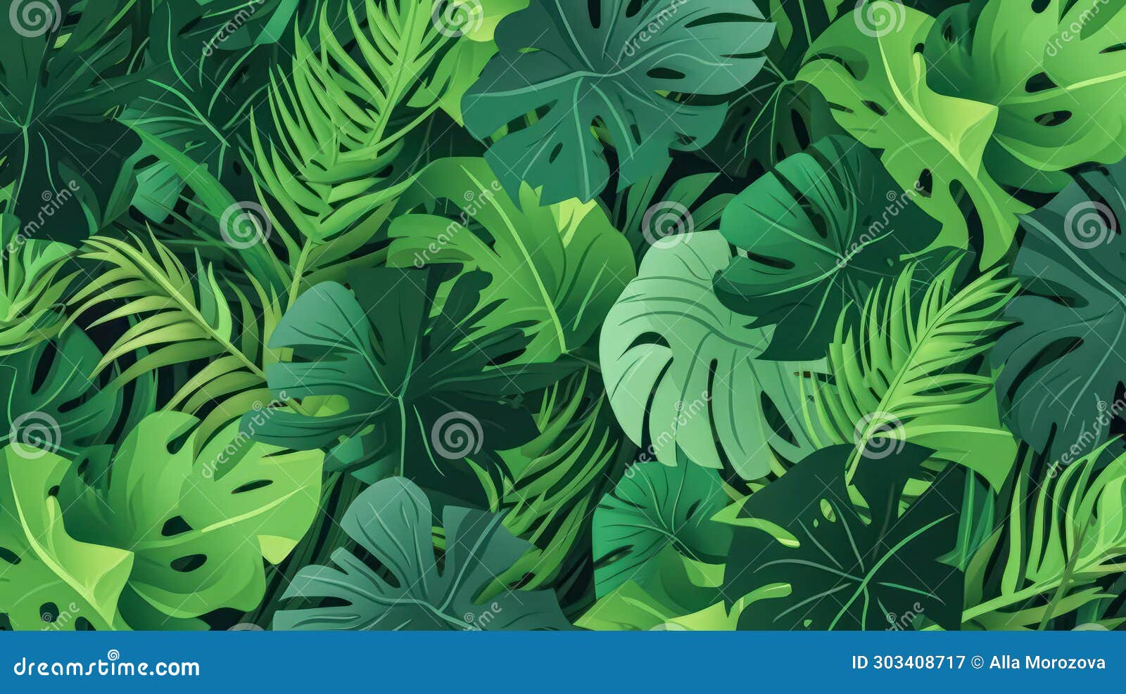 Immerse Your Designs in Tropical Bliss with this Seamless Pattern ...