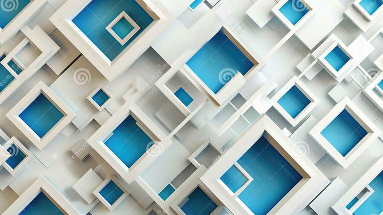 Immerse Yourself in an Abstract 3D Modern Square Backdrop. Ai Generated ...