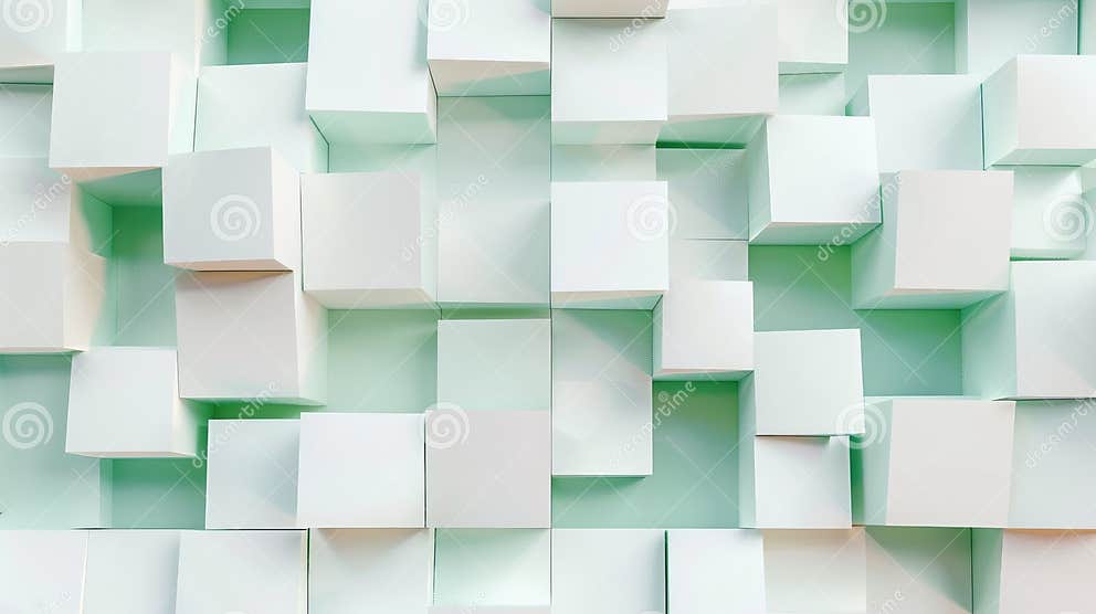 Immerse Yourself in an Abstract 3D Modern Square Backdrop. Ai Generated ...