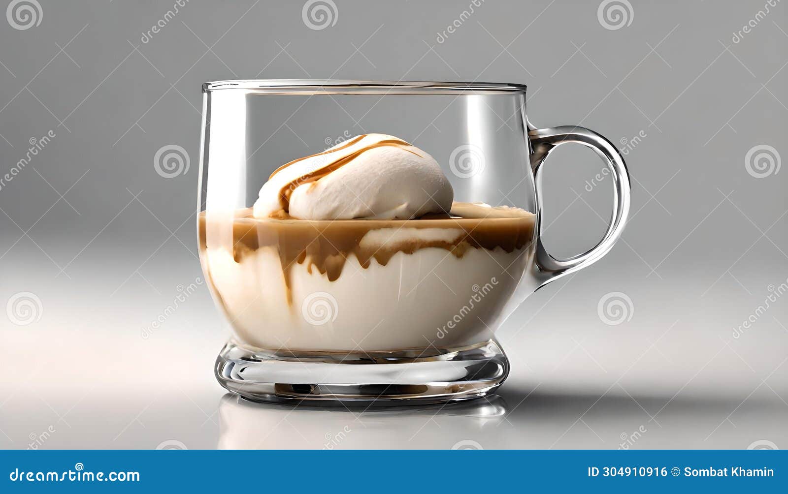 AI-Generated Affogato In Glass: Taste, Relax, And Enjoy Happiness In A ...