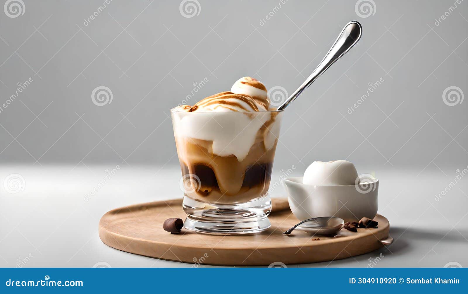AI-Generated Affogato in Glass: Taste, Relax, and Enjoy Happiness in a ...