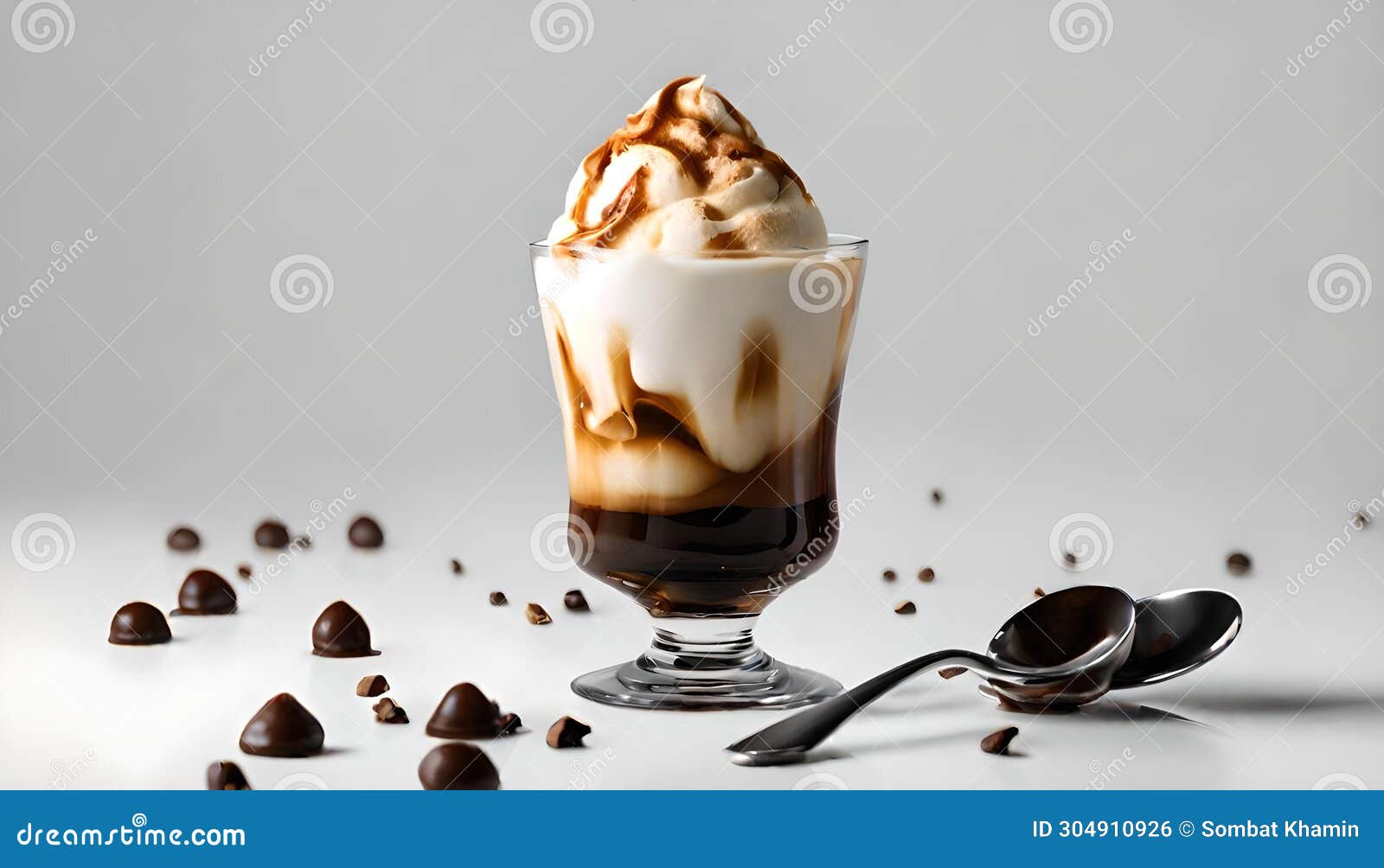 AI-Generated Affogato in Glass: Taste, Relax, and Enjoy Happiness in a ...