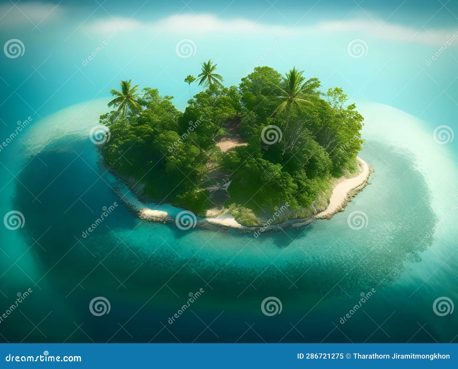 Aerial Serenity: Captivating Top-View Island Vista Stock Illustration ... Aerial Serenity: Captivating Top-View Island Vista Stock Illustration ...