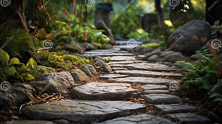 Textured Stone Path Background Stock Illustration - Illustration of ...