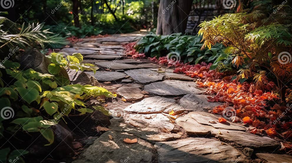 Textured Stone Path Background Stock Illustration - Illustration of ...