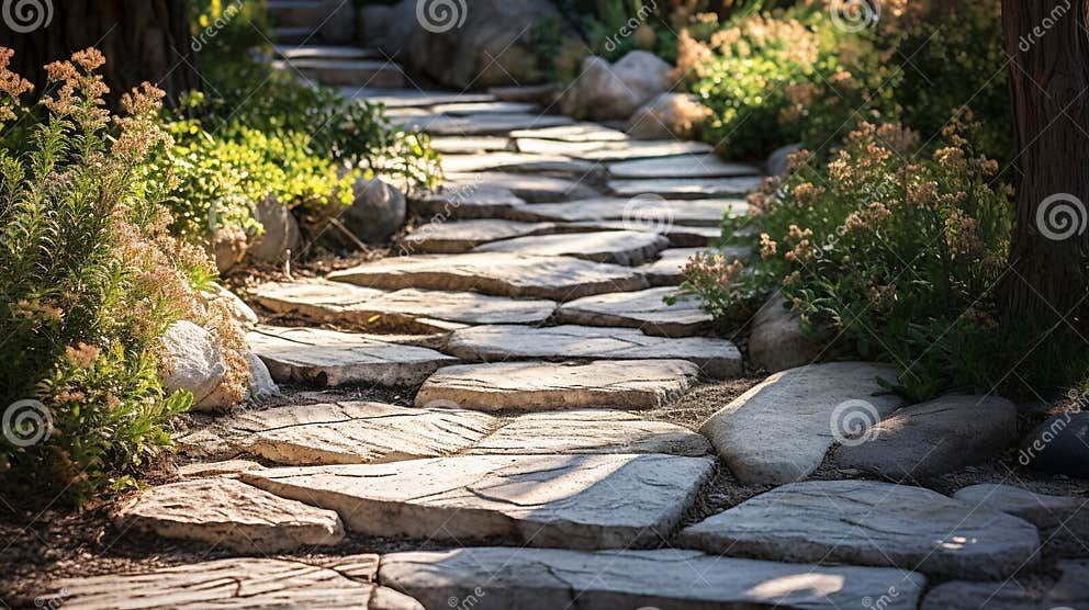 Textured Stone Path Background Stock Illustration - Illustration of ...