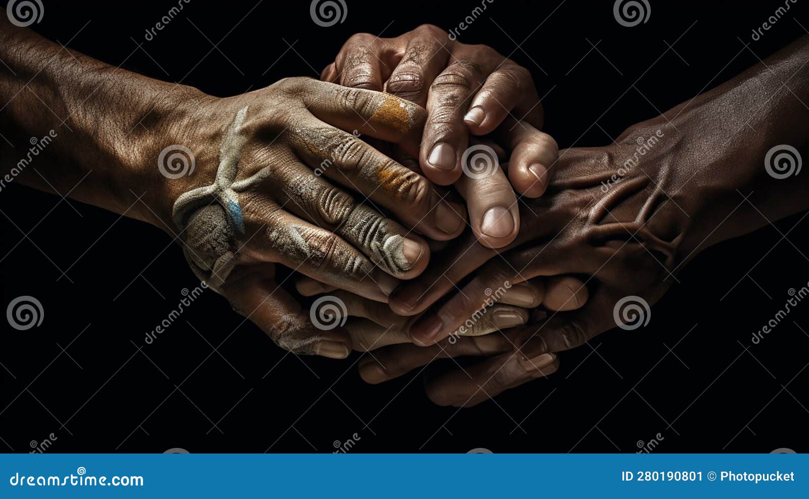 Harmony in Unity Power of Collective Collaboration Stock Illustration ...