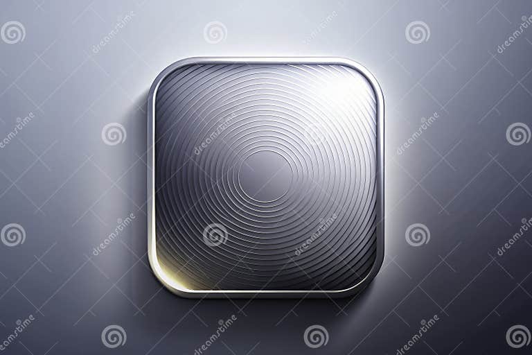 Futuristic Technology Background: Abstract Rounded Square Design with a ...