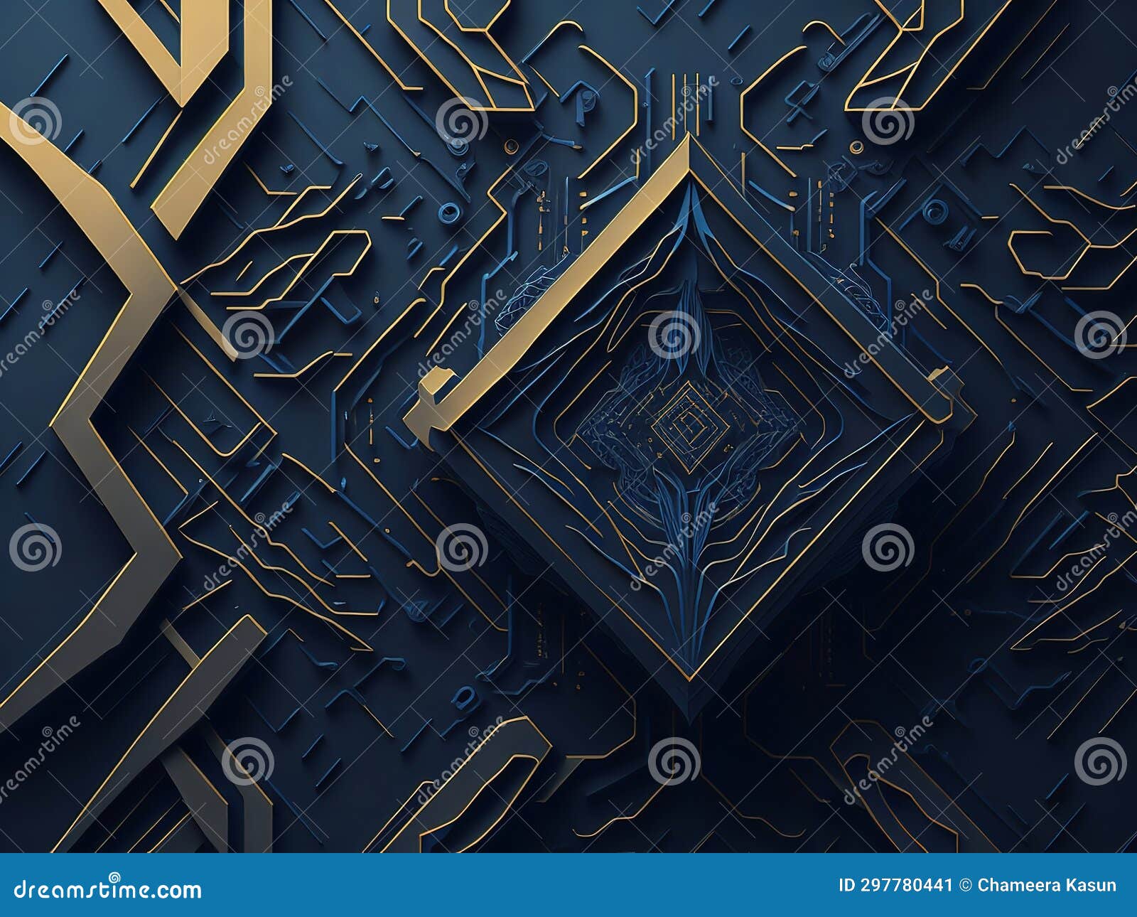TechSculpt: Abstract Vector Art for Futuristic Inspiration Stock Image ...