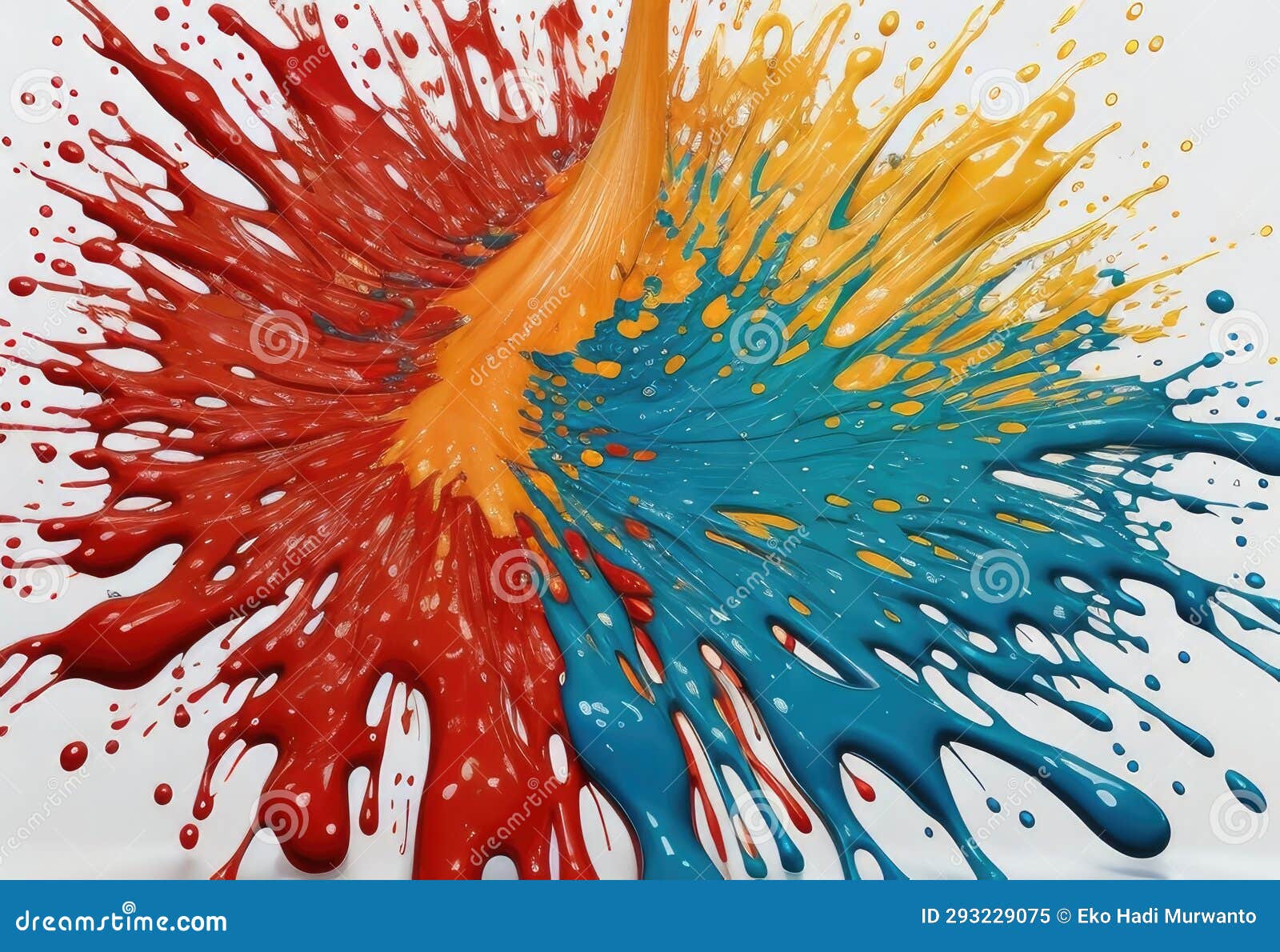 Spectrum of Liquid Splashes: a Multicolor HD Wallpaper Stock ...