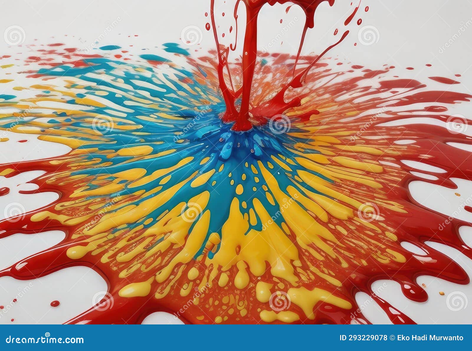Spectrum of Liquid Splashes: a Multicolor HD Wallpaper Stock ...