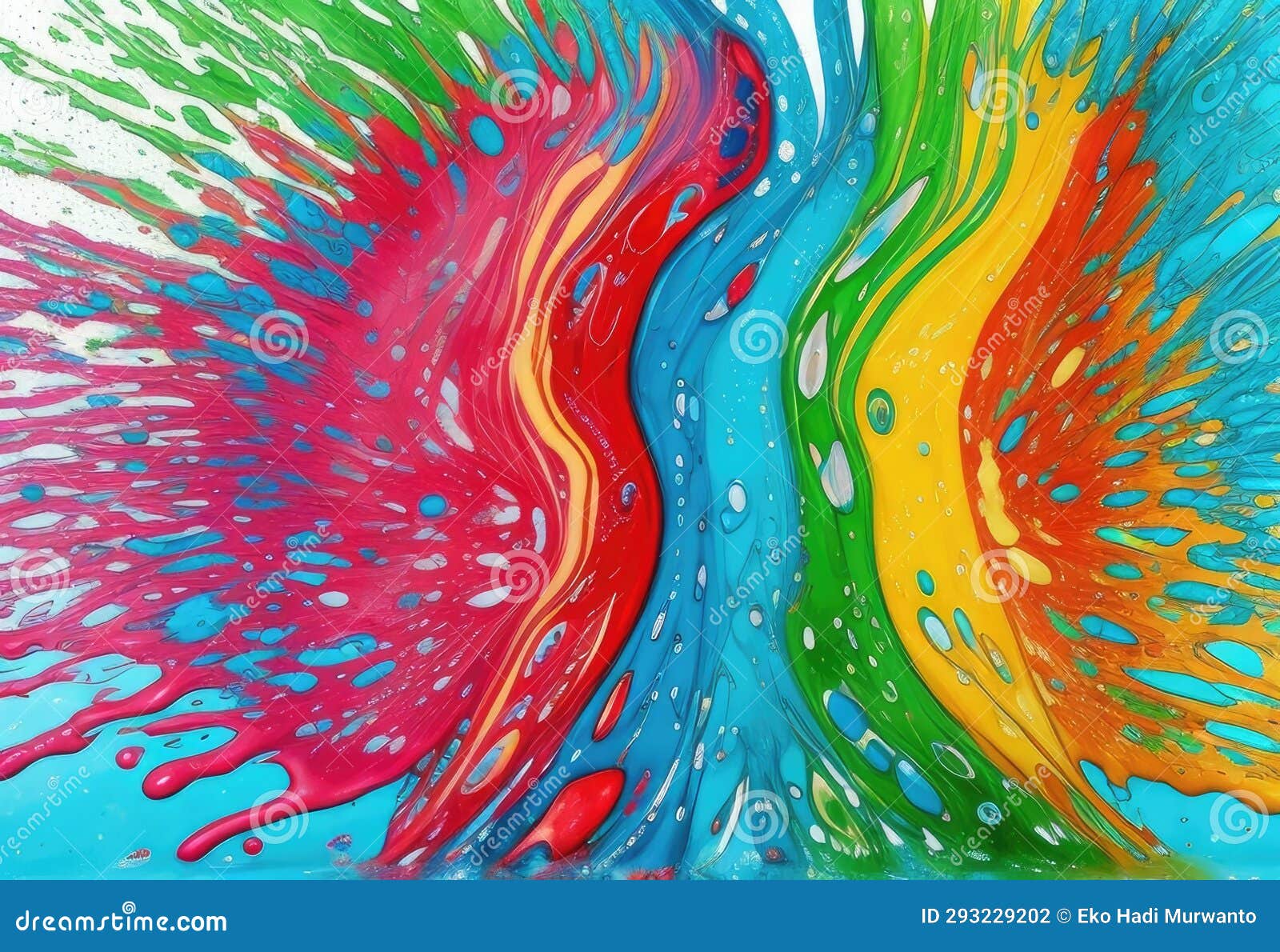 Spectrum of Liquid Splashes: a Multicolor HD Wallpaper Stock ...