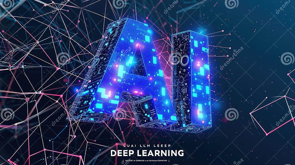 Algorithmic Symphony: AI, LLM, and Deep Learning in Concert Stock Image ...