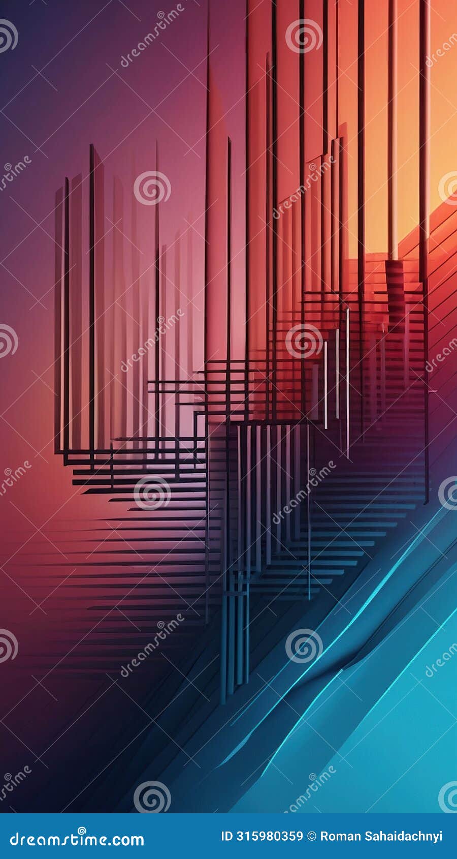 Abstract Background on the Theme of Technology and Innovation. Stock ...