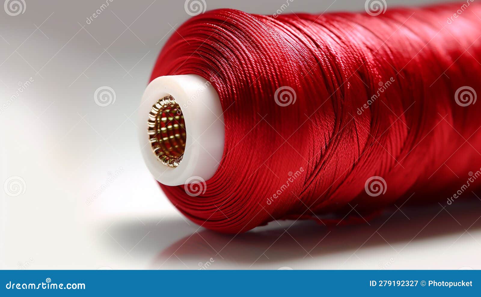 Radiant Red Sewing Thread stock illustration. Illustration of vibrant ...