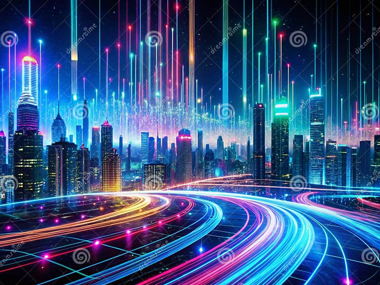 Immerse Yourself in a Futuristic Coding Landscape a Panoramic ...