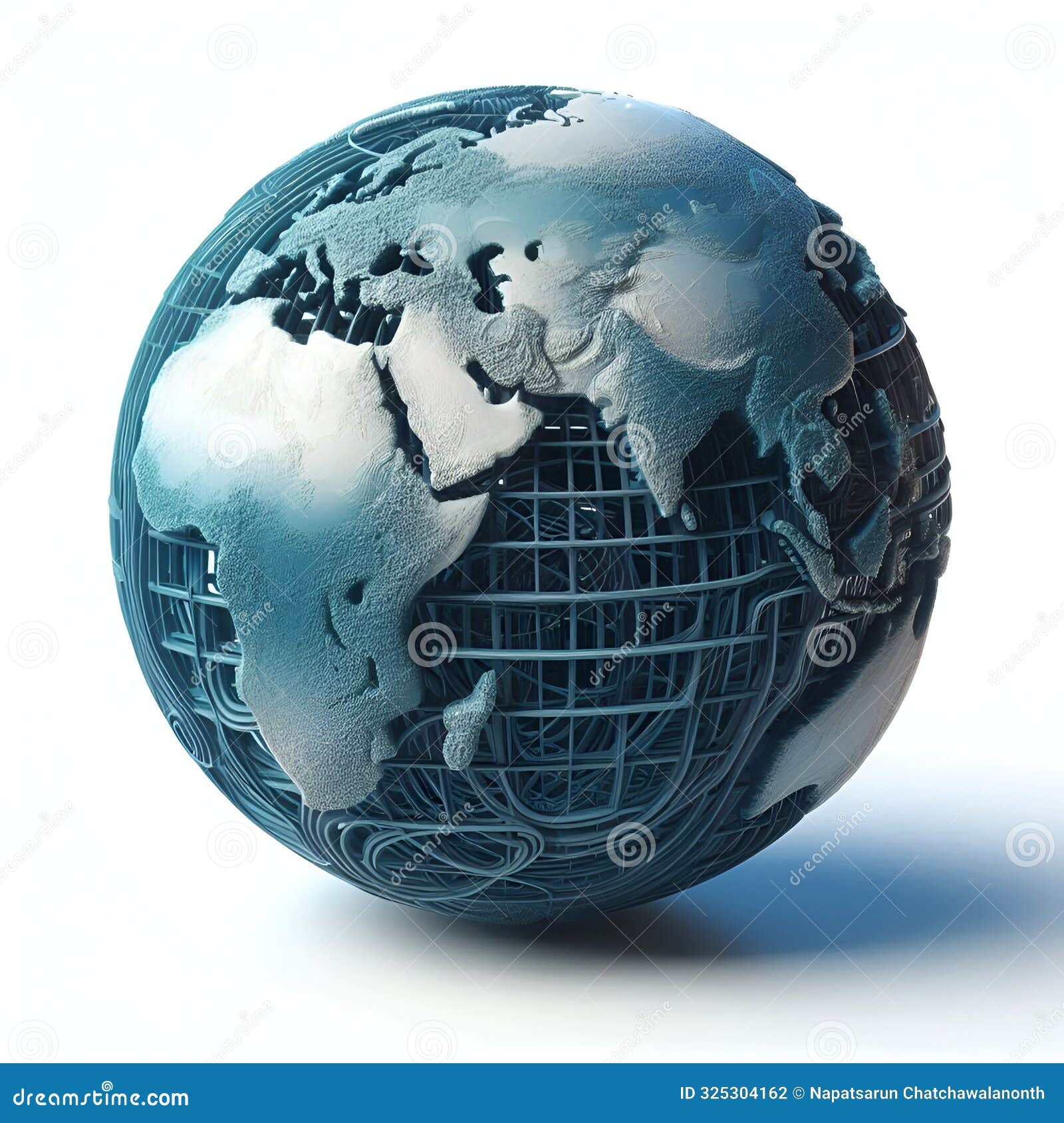 Advanced Hi-Tech Globe: the World at Your Fingertips, Generative AI ...