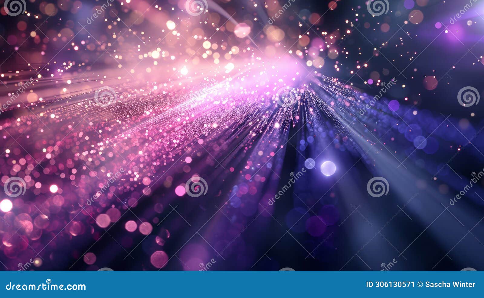 Luminous Symphony: Fiber Optic Light Ray Explosion Stock Image - Image ...