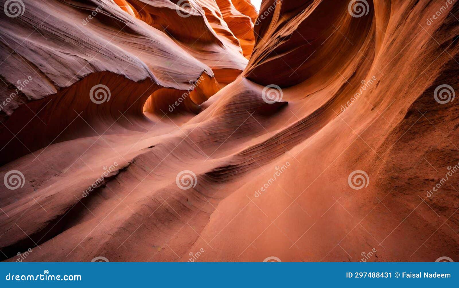 Waves of Stone - Antelope Canyon Textures Stock Illustration ...